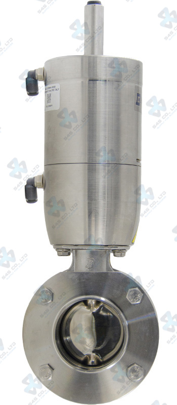 Van bướm vi sinh Đóng mở khí nén ; ZVF ; WAF4 ; Mach83 tác động kép ...